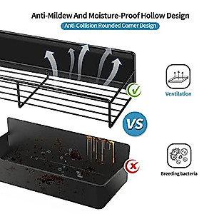 Magnetic Spice Rack Organizer 4 Pack Spice Magnet Shelf Seasoning Mounted Spice Racks With 4 Hooks for Cabinet Refrigerator Space Saving Kitchen Organization for Spice Jars and Seasoning Bottles