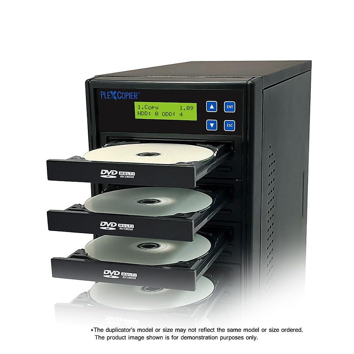 PlexCopier 24X 1 to 3 CD DVD M-Disc Supported Duplicator Copier Tower with Free Copy Protection