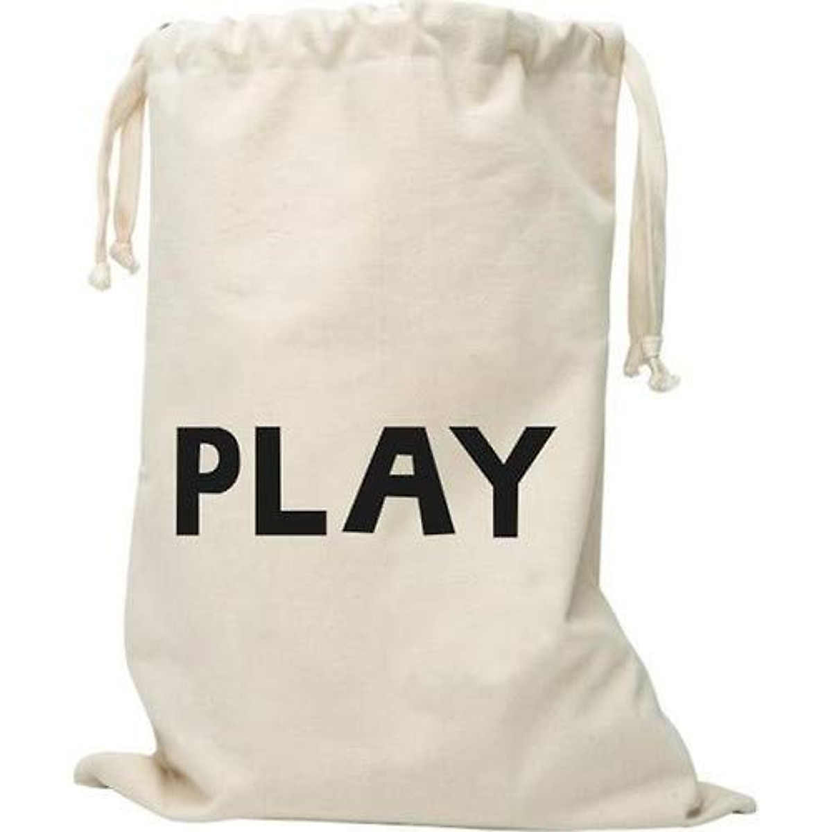 BugyBagy Decorative Canvas Toy Storage Bags Kids and Nursery Room Organizer (PLAY)