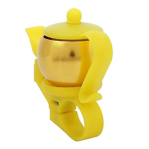 Aluminum Alloy Bells Ultralight Teapot Bike Bells Mountain Handlebar Alarm Bell Bike Accessory (Gold)