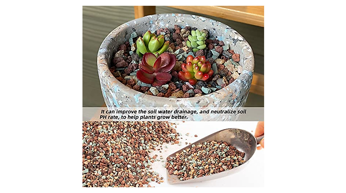 7lb Mix Lava Rocks for Plants - Ideal for Succulents