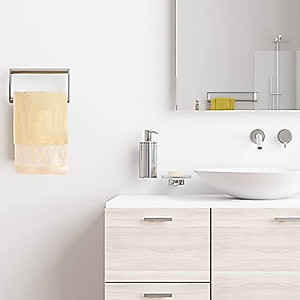 Rae Dunn Hand Towels, Embroidered Decorative Hand Towel for Kitchen and Bathroom, 100% Cotton, Yellow- Blessed/Family, 16"x 28"