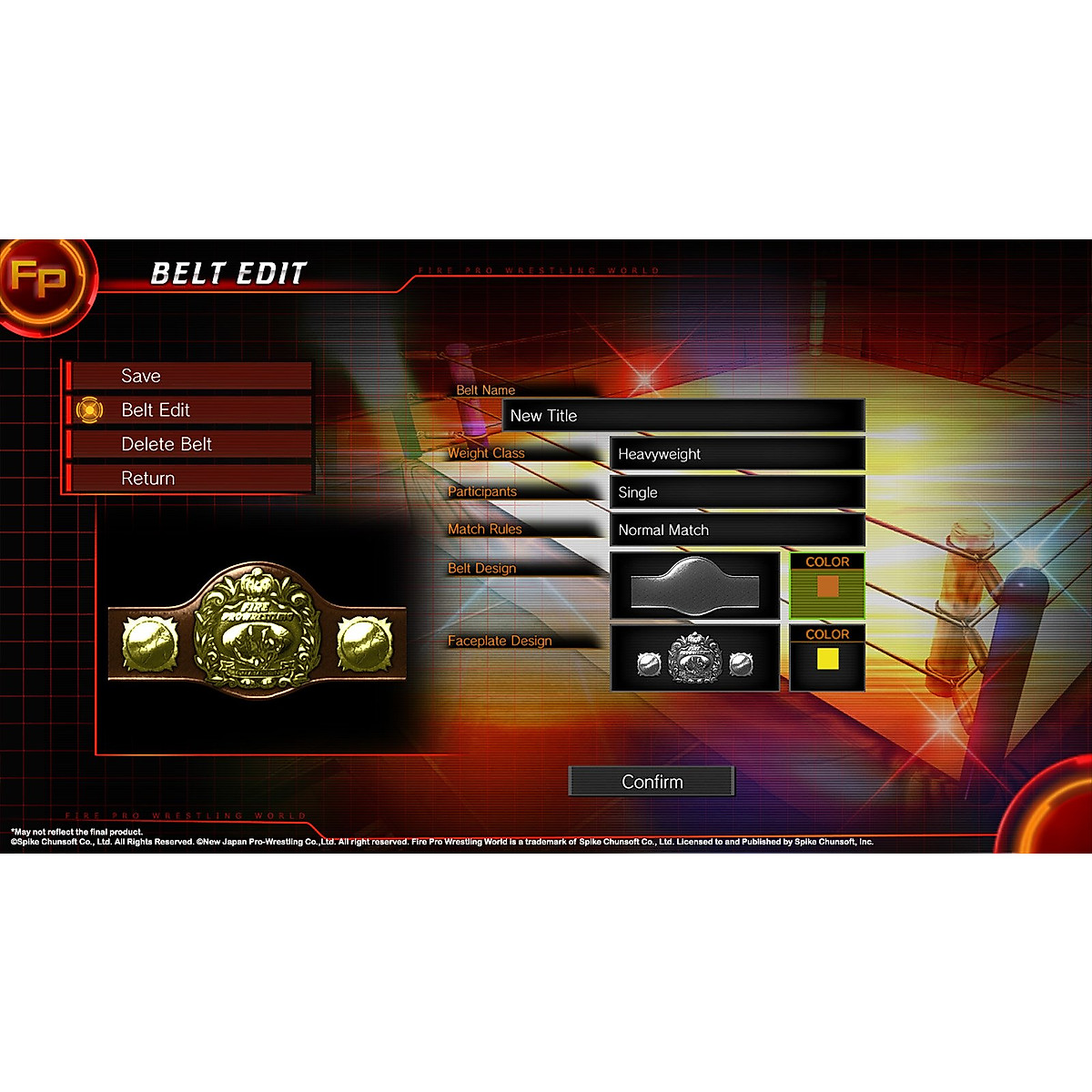 Fire Pro Wrestling World - PlayStation 4