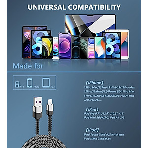 BUSFUL 2023 Upgraded USB Cable for Phone Charger Cords