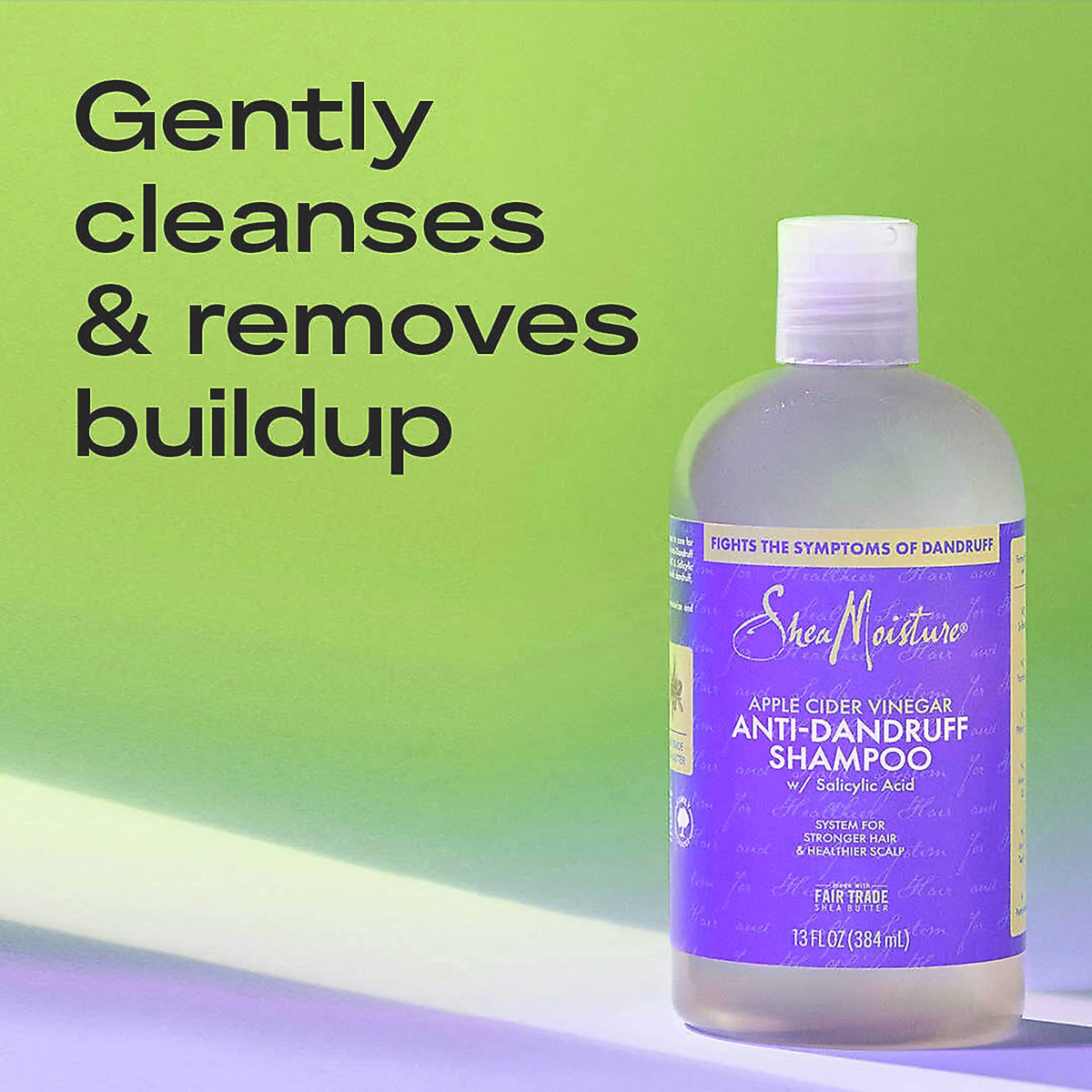 SheaMoisture Anti-Dandruff Shampoo & Conditioner Set – Apple Cider Vinegar Scalp Treatment w/Salicylic Acid, Hair Strengthening, 12 Oz Ea