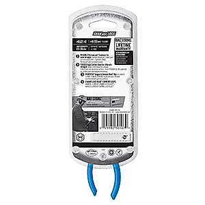 CHANNELLOCK 424 Straight Jaw Tongue & Groove Pliers, 4.5-inch | 1/2-inch Jaw Capacity | 3 Adjustments | Forged High-Carbon U.S. Steel | 90° Teeth Grip in Both Directions | Made in USA, Polished Steel