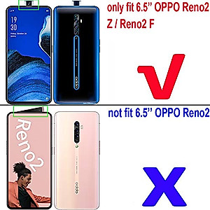 SCIMIN Hybrid Case for Oppo Reno2 F, Shockproof Case for Oppo Reno2 F, Dual Layer Protection Hybrid Rugged Case Hard Shell Cover with Kickstand for Oppo Reno2 F