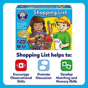 Orchard Toys Shopping List - Educational Memory Game - Age 3-7 - Perfect For Home Learning