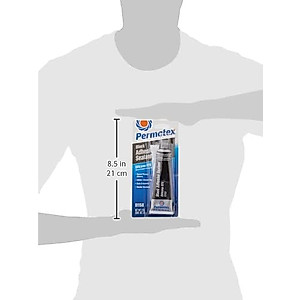 Permatex 81158-12PK Black Silicone Adhesive Sealant, 3 oz. Tube (Pack of 12)