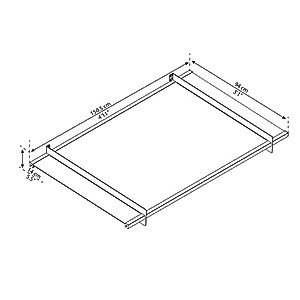 Palram - Canopia Nancy 1500 Door Awning - 5' x 3' - Gray/Clear