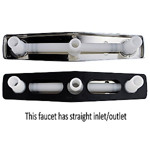 Laguna Brass 3320CP/4010CP Mobile Home Non-Metallic Two Handle 8" Shower Faucet Valve with Matching Shower Head/Arm/Flange Chrome Finish