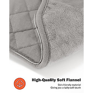 Cordless Heating Pad, Portable and Rechargeable for Back Pain, Neck and Shoulders and Cramps, Ultra-Soft 9.8" x 15.7" with Adjustable Strap, 3 Heat Settings & Fast Heating, w/ 5000mAh Battery - Gray