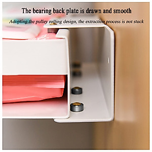 LEAYAN Under Sink Storage Cabinet Organizer Drawer, Storage Bathroom Cabinet Organizer Under Kitchen Sink Organizer for Easy Access Under Sink Rack Shelf, White 35x20x7.5cm