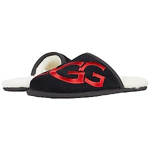 UGG Scuff Logo Slipper, Black, Size 7
