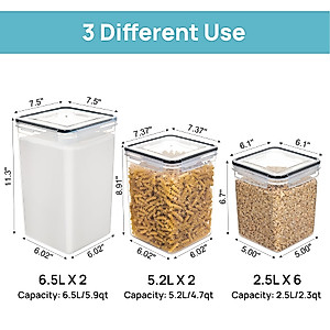 Vtopmart 24 Pcs Food Storage Containers with 10 PCS Flour and Sugar Storage Container