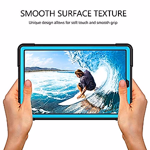 Galaxy Tab S5e 10.5 2019 Case SM-T720/T725 GUAGUA Kickstand Heavy Duty 3 in 1 High Impact Full-Body Rugged Bumper Shockproof Protective Anti-Scratch Case for Samsung Galaxy Tab S5e 2019 Black/Blue