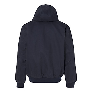Dri-Duck Men's 5020 Cheyenne Hooded Work Jacket, Navy, Medium