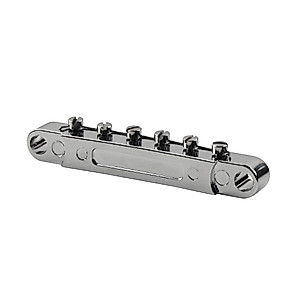 FLEOR Electric Guitar Tune-O-matic Bridge & Tailpiece with Studs Set Fit Gibson Epiphone Les Paul Guitar Part, Chrome