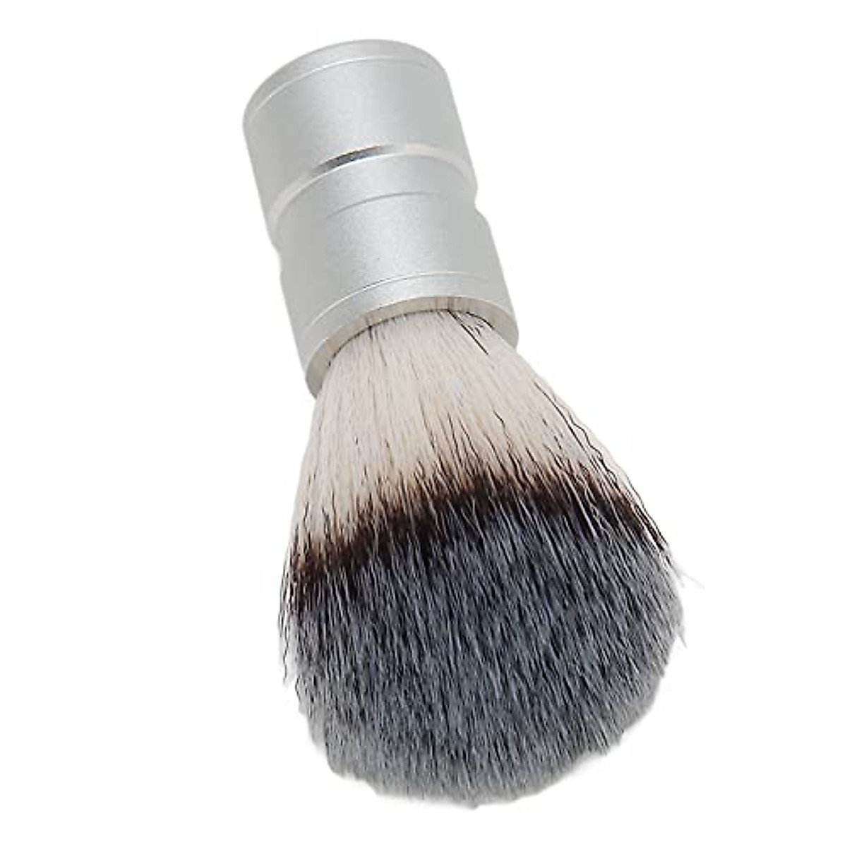 Beard Brush for Men, Stainless Steel Handle Nylon Shaving Brush, Men Shaving Brush for Home and Salon