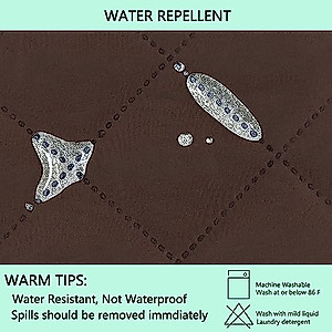 Luxshare Home Reversible Loveseat Sofa Covers Couch Cover Furniture Protector(Loveseat Small,Chocolate/Beige)