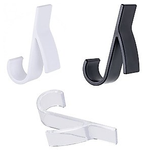 2/6pcs White Hanger for Heated Towel Radiator Rail Bath Hook Holder Clothes Hanger Plegable Scarf Hanger Drying Space Towel Rack (Color : 2 pcs Transparent, Size : 10X2.5X7cm)