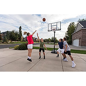 Lifetime 90061 Portable Basketball System, 52 Inch Shatterproof Backboard,Black