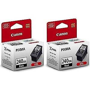 2 X Canon PG-240XXL Office Products FINE Cartridge Ink