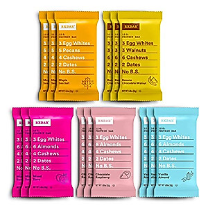 RXBAR Protein Bar, Variety Pack, 10 Flavors, 55oz Box (30 Bars)