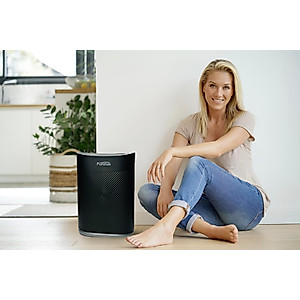 Purafide XP280 Veteran Owned 2-Yr H13 HEPA 3-stage filtration air purifier with Elegant Old Fashion Control Buttons for 1700 Sq Ft Coverage. Home, Bedroom, Pets, Dust (1, Black)