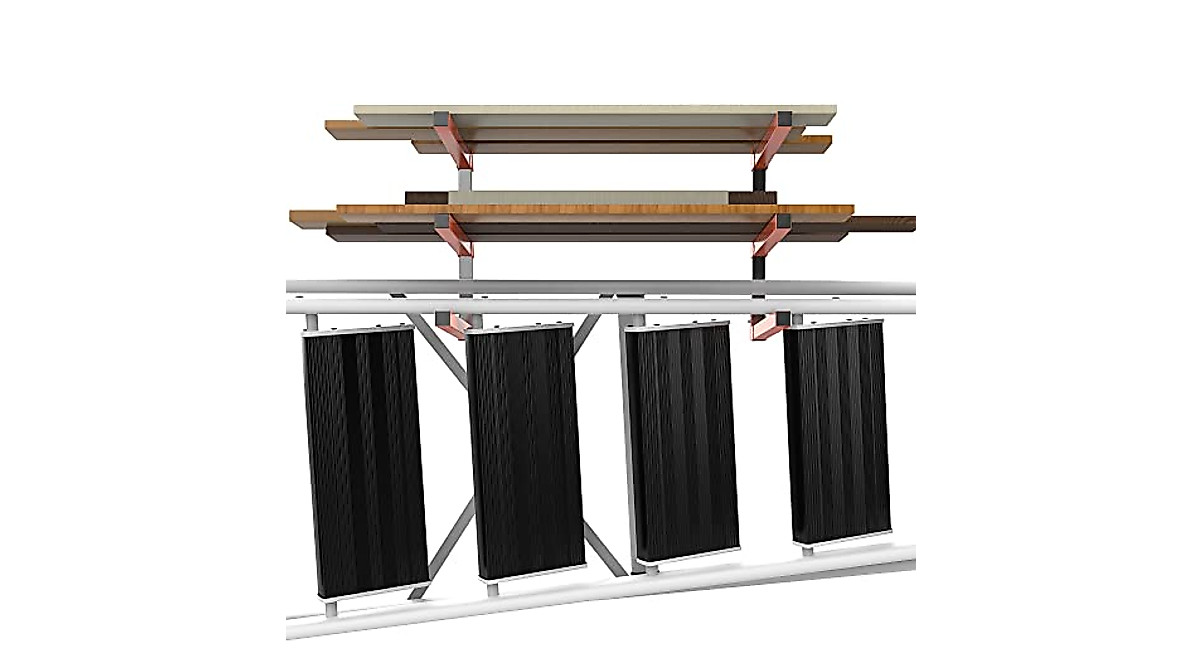 Ultrahaus Metal Lumber Rack - Heavy Duty Wall Storage System