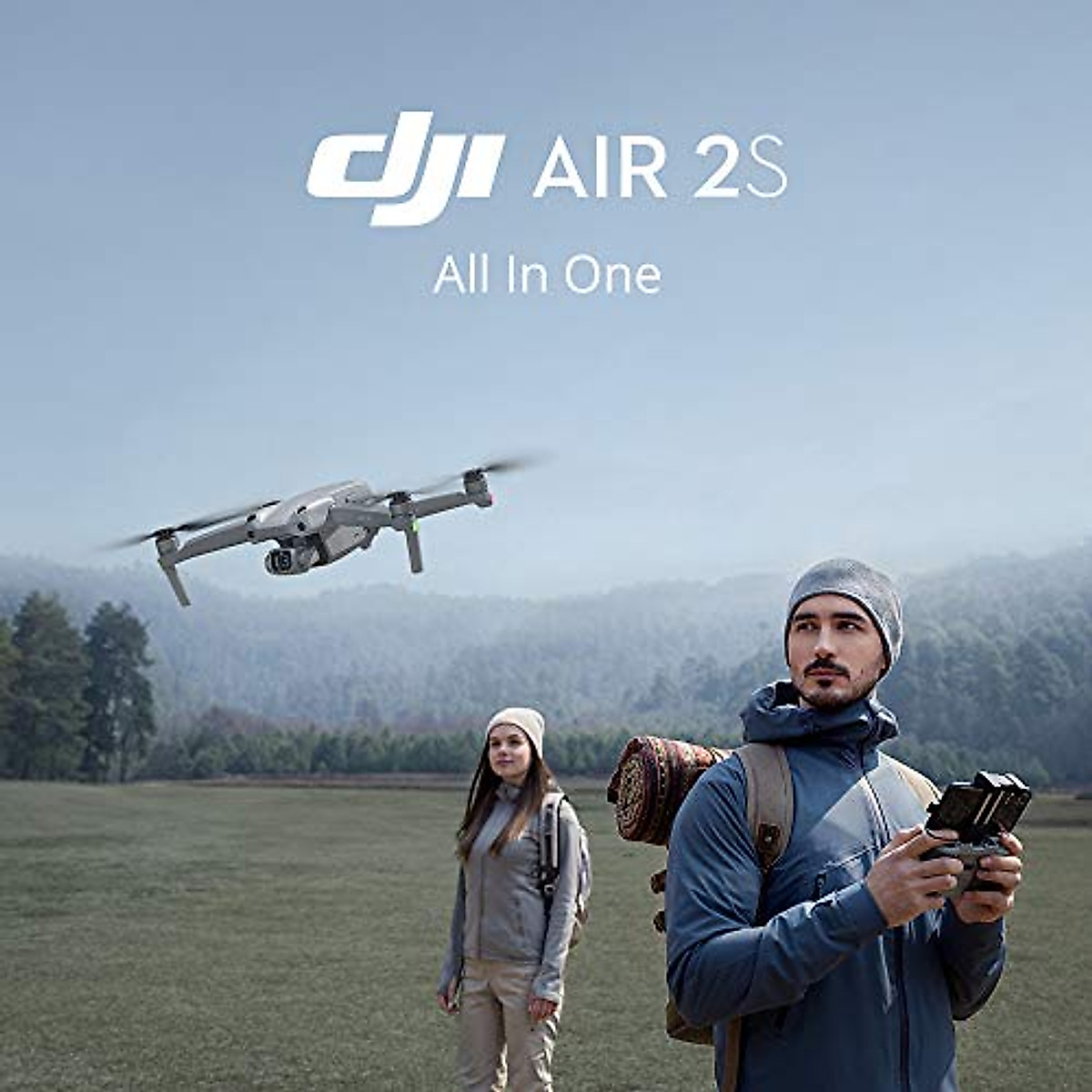 DJI Air 2S Fly More Combo with Smart Controller - Drone with 4K Camera, 5.4K Video, 1-Inch CMOS Sensor, 4 Directions of Obstacle Sensing, 31-Min Flight Time, Max 7.5-Mile Video Transmission, Gray