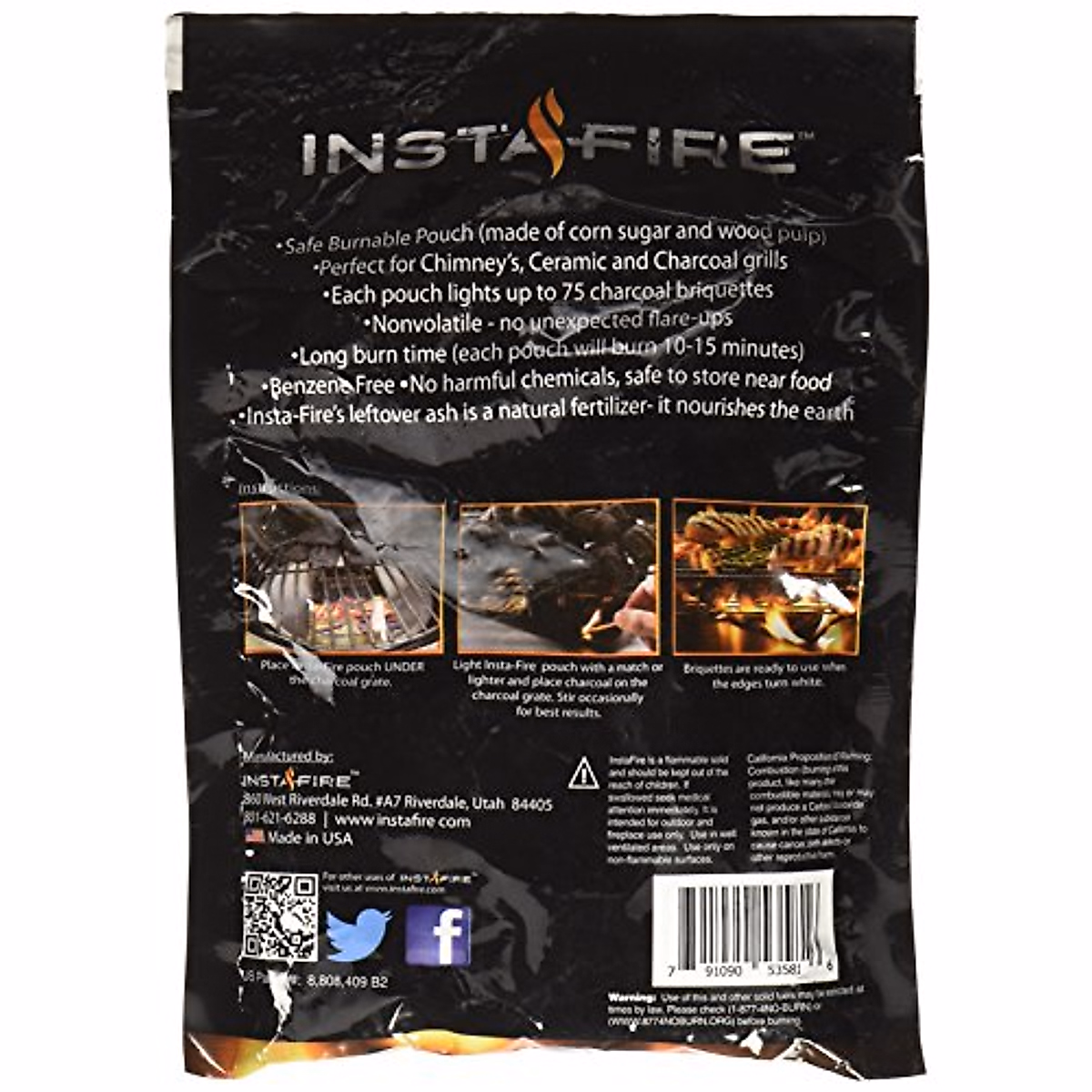 Instafire Charcoal Starter, 1-Pack