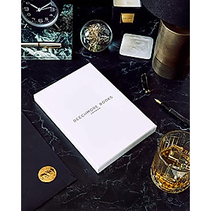 BEECHMORE BOOKS Ruled Notebook - British A4 Journal XL 8.5" x 11.5" Hardcover Vegan Leather, Thick 120gsm Cream Lined Paper | Gift Box | Chestnut Brown