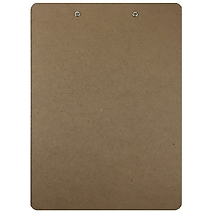 Trade Quest Letter Size Clipboard Low Profile Clip Hardboard (Pack of 24)