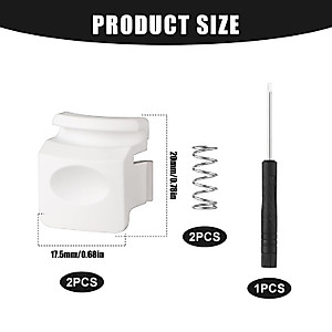 2pcs Replacement Button Compatible with Owala FreeSip 24oz 32oz, BPA-Free Water Bottle Lid Mouth Push Switch Top Cap Seal Stopper Replacement Parts for Owala 19/24/32/40oz Accessories, White