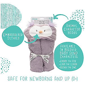 GUND Baby Lil’ Luvs Hooded Blanket, Quinn Owl, Ultra Soft Plush Security Blanket for Babies and Newborns