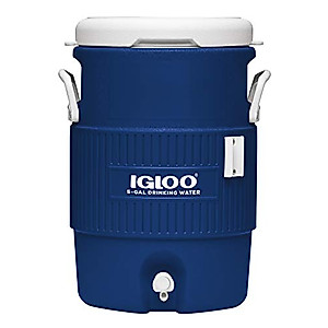 Igloo Seat Top Beverage Cooler with Cup Dispenser (5-Gallon, Ocean Blue)
