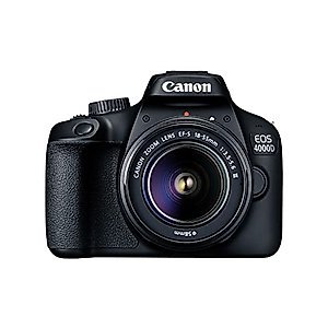 Canon EOS 4000D Kit + EF-S 18-55 DC III, 3011C003 (DC III) (International Model)