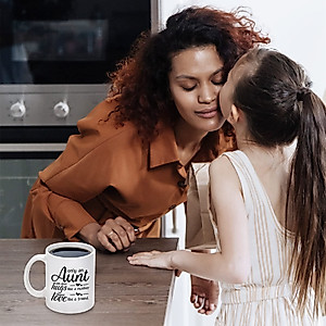 Only An Aunt Can Give Hugs Like a Mother Share Love Like a Friend Coffee Mug, Auntie Aunt Mug, Christmas Gifts for Aunt Auntie, Birthday Mothers Day Gifts for Aunt from Nephew Niece, 11 Oz