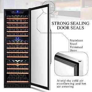 Lanbo Triple Zones Compressor Built-in Wine Cooler with Safety Lock, 149 Bottles