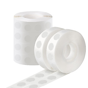 Phinus 3000 Pieces Glue Points, Balloon Tape, Sticky Dots, Balloon Glue Points, Glue Points Double Sided, Balloon Sticky Dots for Balloons Craft Sticky, Wedding Decoration, Stick Photos