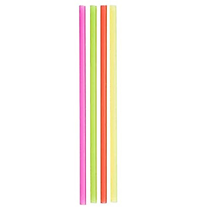 Pack of 150 NEON Giant 12" Drinking/Smoothie Straw, Perfect for Tall Cups and Tumblers