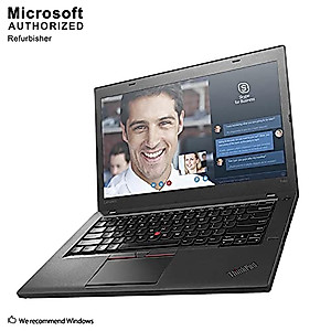 Lenovo ThinkPad T460 14in Notebook Intel Core I5-6200U up to 2.8G,Webcam,1920x1080,8G RAM,256G SSD,USB 3.0,HDMI,Win 10 Pro 64 Bit,Multi-Language Support English-Spanish (Renewed)