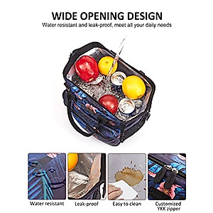 JOYHILL Insulated Lunch Bag Women, Cute Adult Lunch Bag, Water Resistant Leakproof Lunch Bag,Lunch Tote Bag for Women,Lunch Bag Women with Adjustable Shoulder Strap,for Work,Outdoor,Black