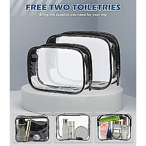 Lekakii Travel Laptop Backpacks for Women Carry On, 40L Nylon Waterproof Backpack for Traveling On Airplane, Gym Backpack Personal Item Essentials, Black