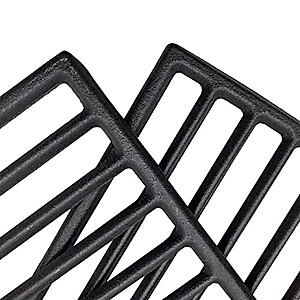Aibabcue Grill Grates Replacement Parts for Nexgrill Home Depot 720-0830H, 17 Inch Cast Iron Cooking Grid Grates for Nexgrill 4 Burner 720-0830H Grill, 2PCS Nexgrill 720-0830H Grill Grate Replacement