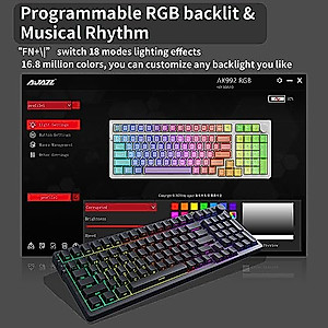 NACODEX AK992 99 Key Hot Swappable RGB Gasket Mount Keyboard | OEM PBT Side Engraved Keycaps | 4000mAh Bluetooth /2.4G /Wired PC Gaming Custom Keyboard with Volume Knob