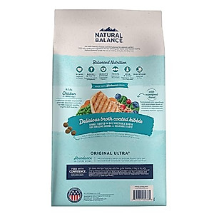 Natural Balance Original Ultra Adult Dry Dog Food with Superfood Blend and Healthy Grains, Chicken & Barley Recipe, 24 Pound (Pack of 1)