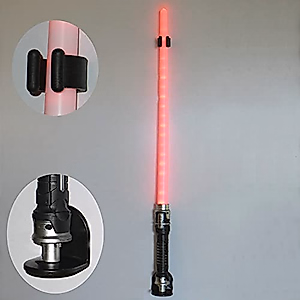 Pmsanzay Light Saber Wall Display Rack Light Saber Wall Mount Wall Rack Wall Holder - Easy to Install - Used in Both Commercial and Residential Settings - Hardware Included - No Lightsaber -2/PK
