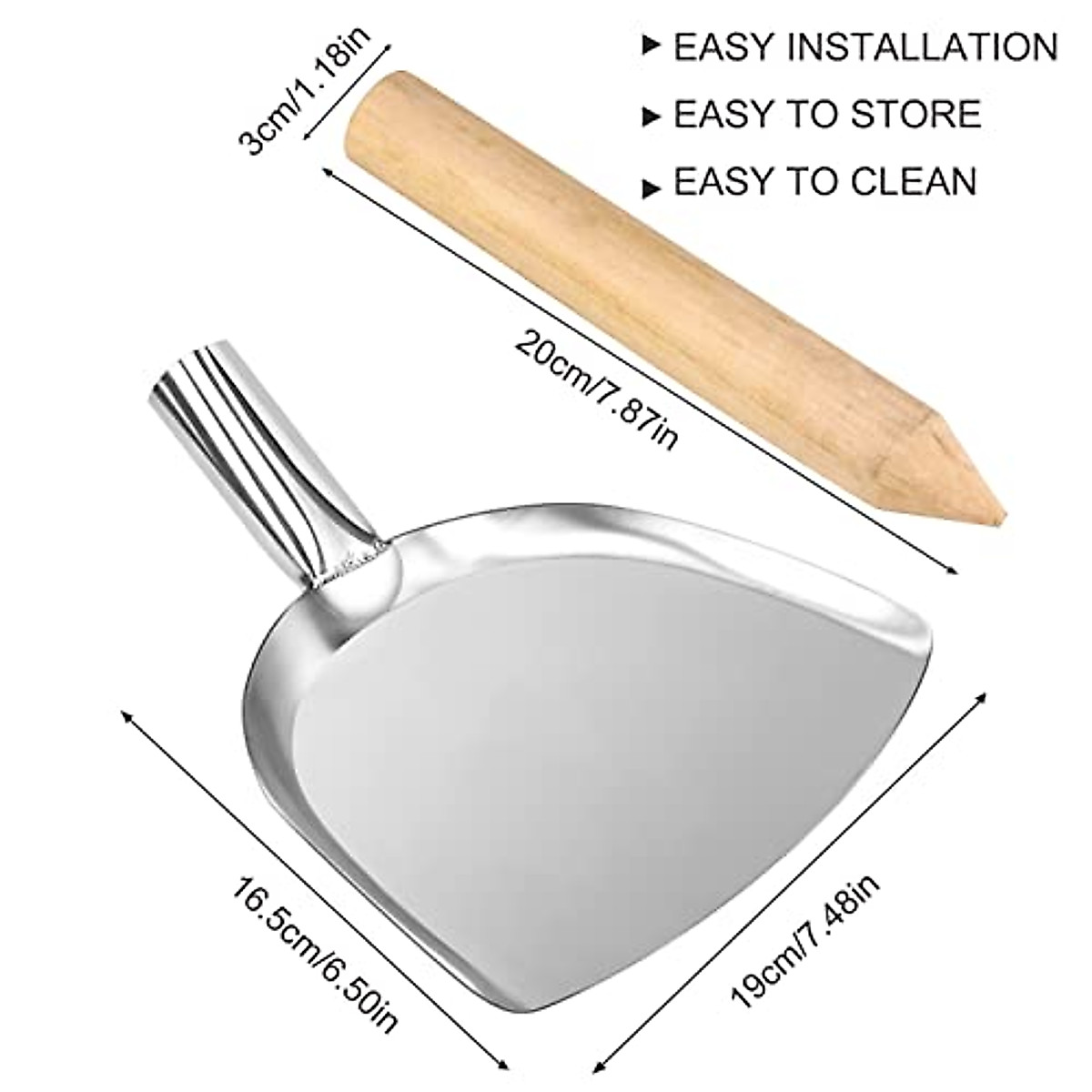 Smash Burger Spatula for Griddle, 7.5*7.5 Inch Griddle Food Mover Scoop Blackstone Griddle Scoop Spatula Burger Spatula Griddle Grill Spatula Smashed for BBQ Grill and Flat Top Griddle
